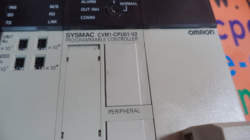 OMRON PROGRAMMABLE CONTROLLER SYSMAC CVM1-CPU01-V2 Sold whole set - PLC DCS SERVO Control MOTOR ...